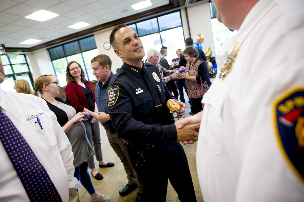 Springville swears in former Orem officer as new police chief | News ...